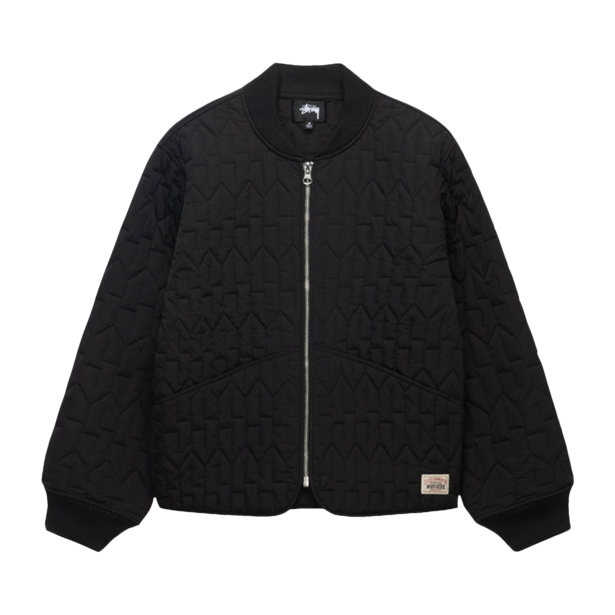 StüSsy Overdyed Zip Work Jacket - Black | Editorialist