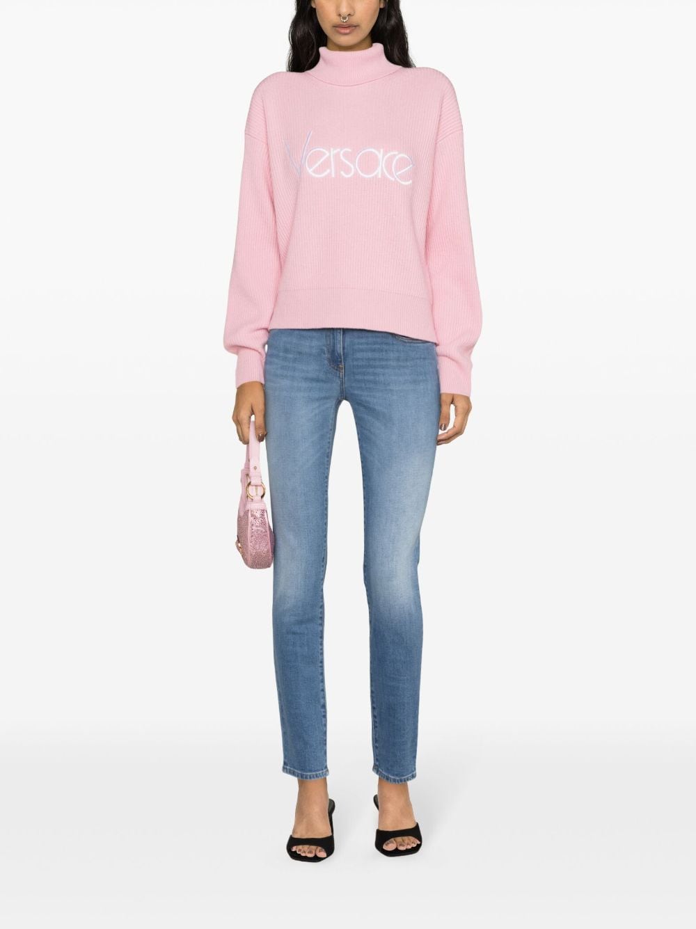 VERSACE Versace Skinny Jeans with Medusa '95 Hardware