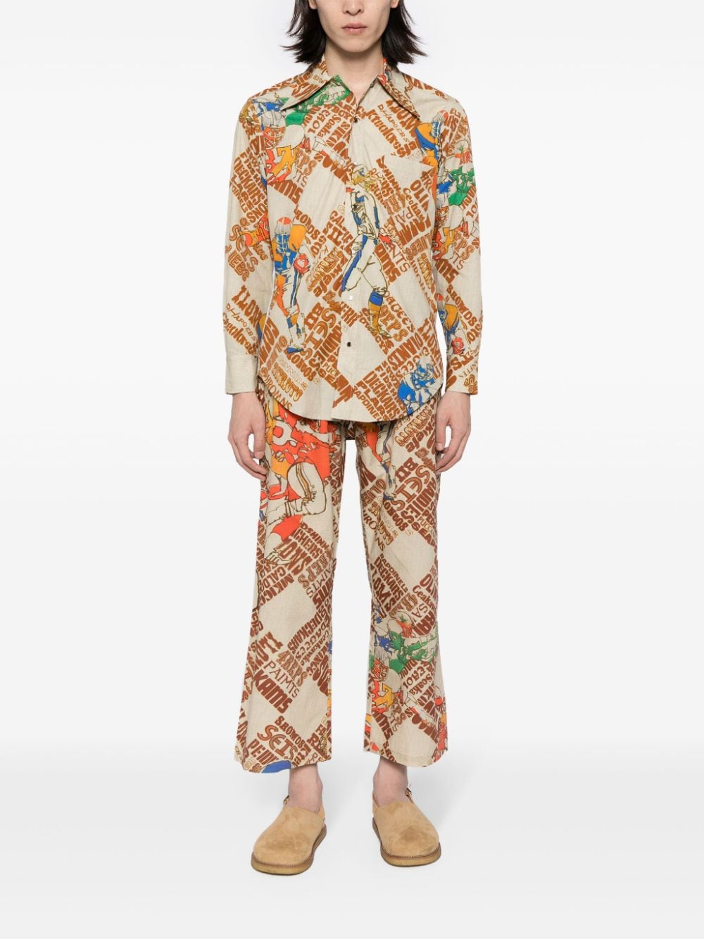 ERL graphic-print cotton shirt