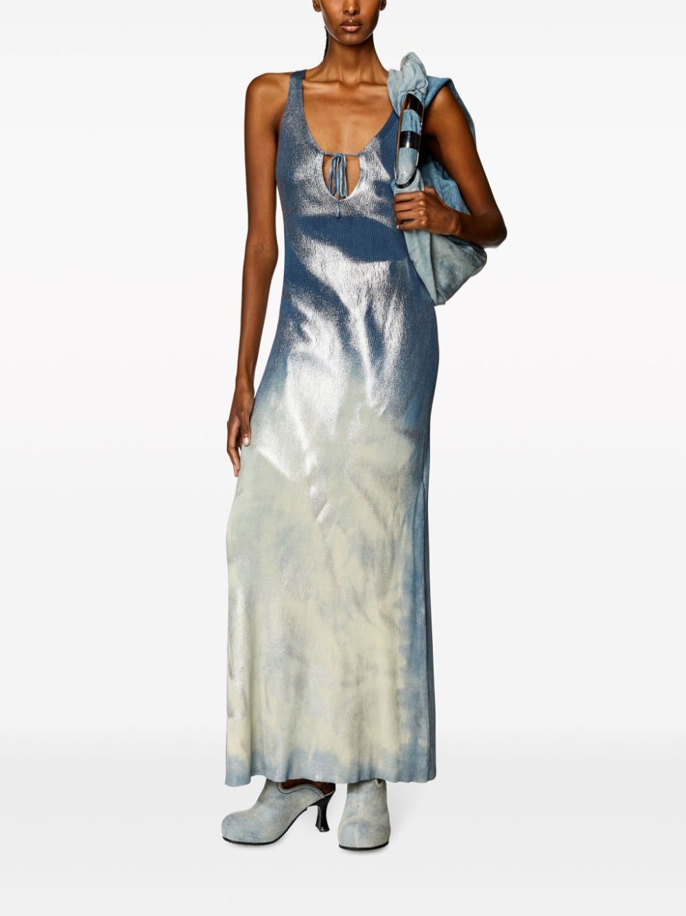 DIESEL® Diesel M-Idelle Ribbed-Knit Maxi Dress