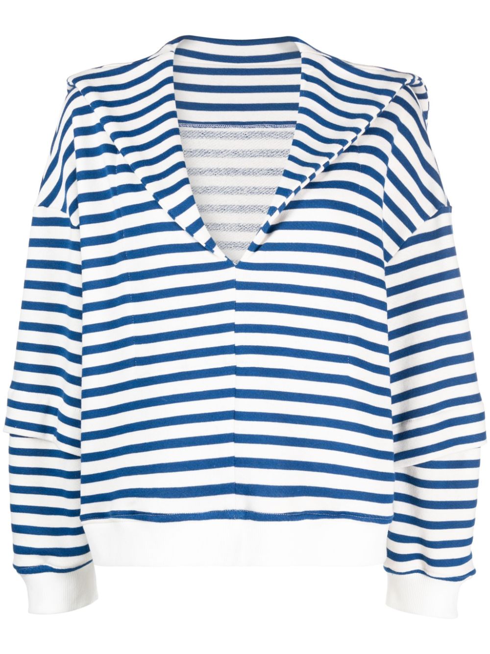 ELEVENTY Eleventy Striped Cotton and Linen-Blend Sweater Shorts