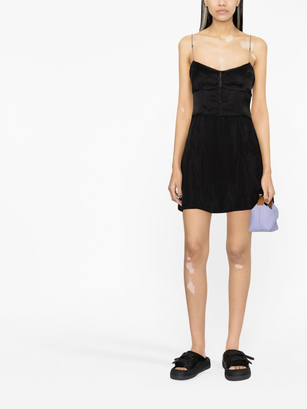 PALM ANGELS Palm Angels chain-straps slip minidress