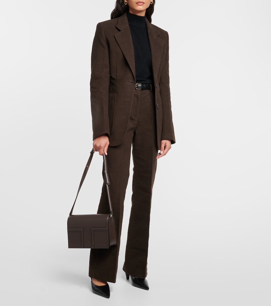 TOTÊME Toteme Single-Breasted Cotton Blazer