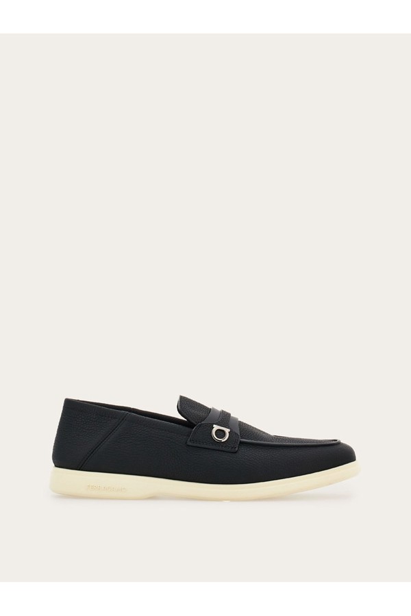 Ferragamo Deconstructed Loafer With Gancini Ornament In  display picture 1
