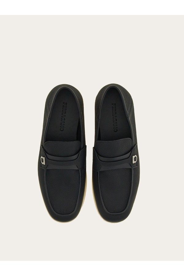Ferragamo Deconstructed Loafer With Gancini Ornament In  display picture 3