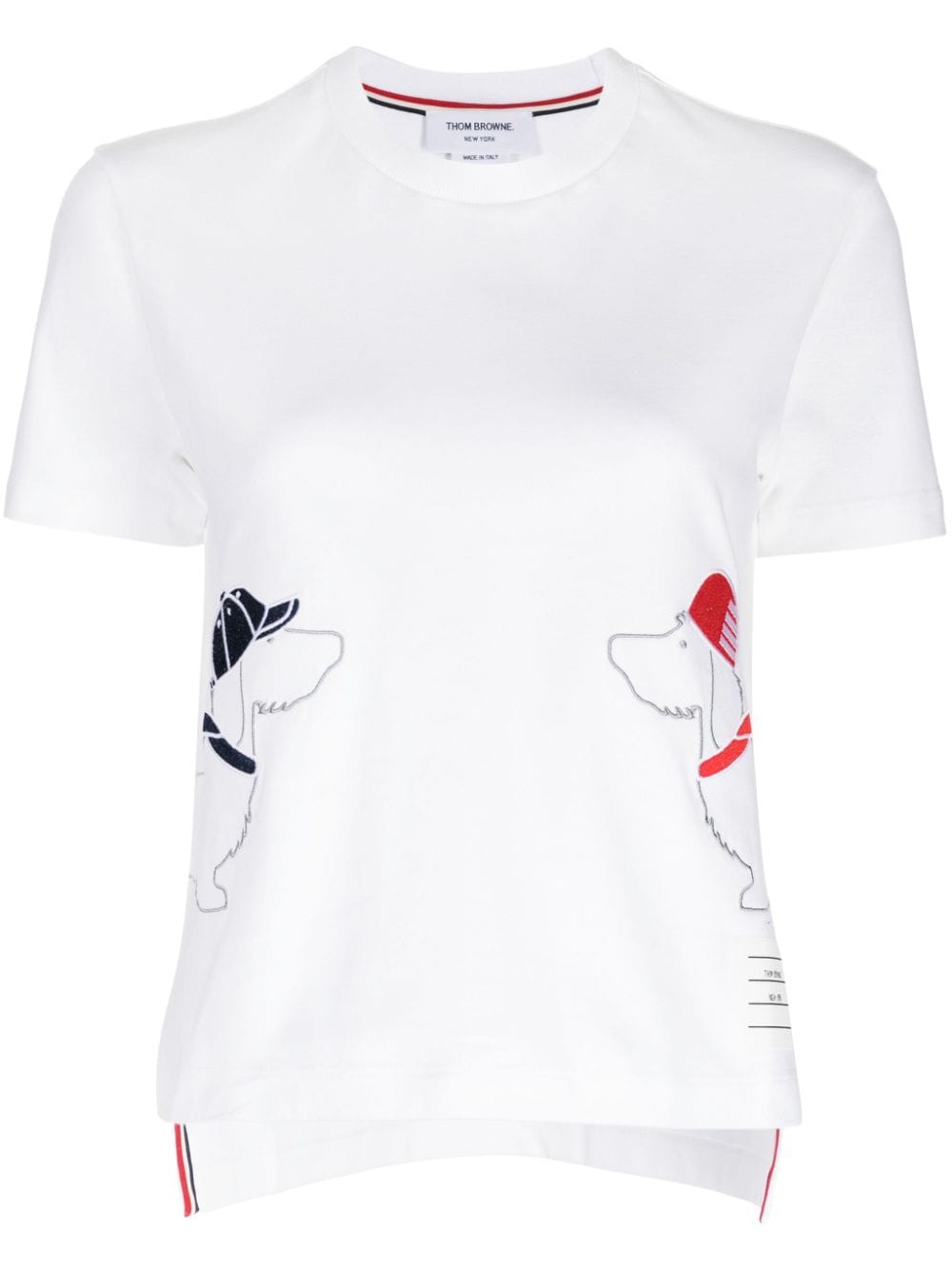 THOM BROWNE Thom Browne Dog-Embroidered T-Shirt