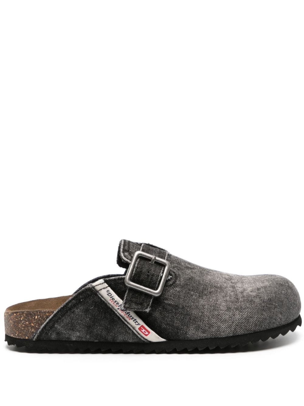 靴 DIESEL D-WOODSTOCK Men's D-Woodstock-Clogs in crackle-effect suede | Brown | Diesel
