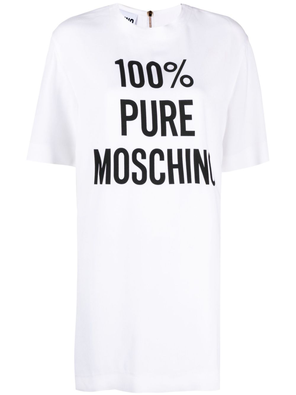 MOSCHINO Logo-Print Crepe Minidress