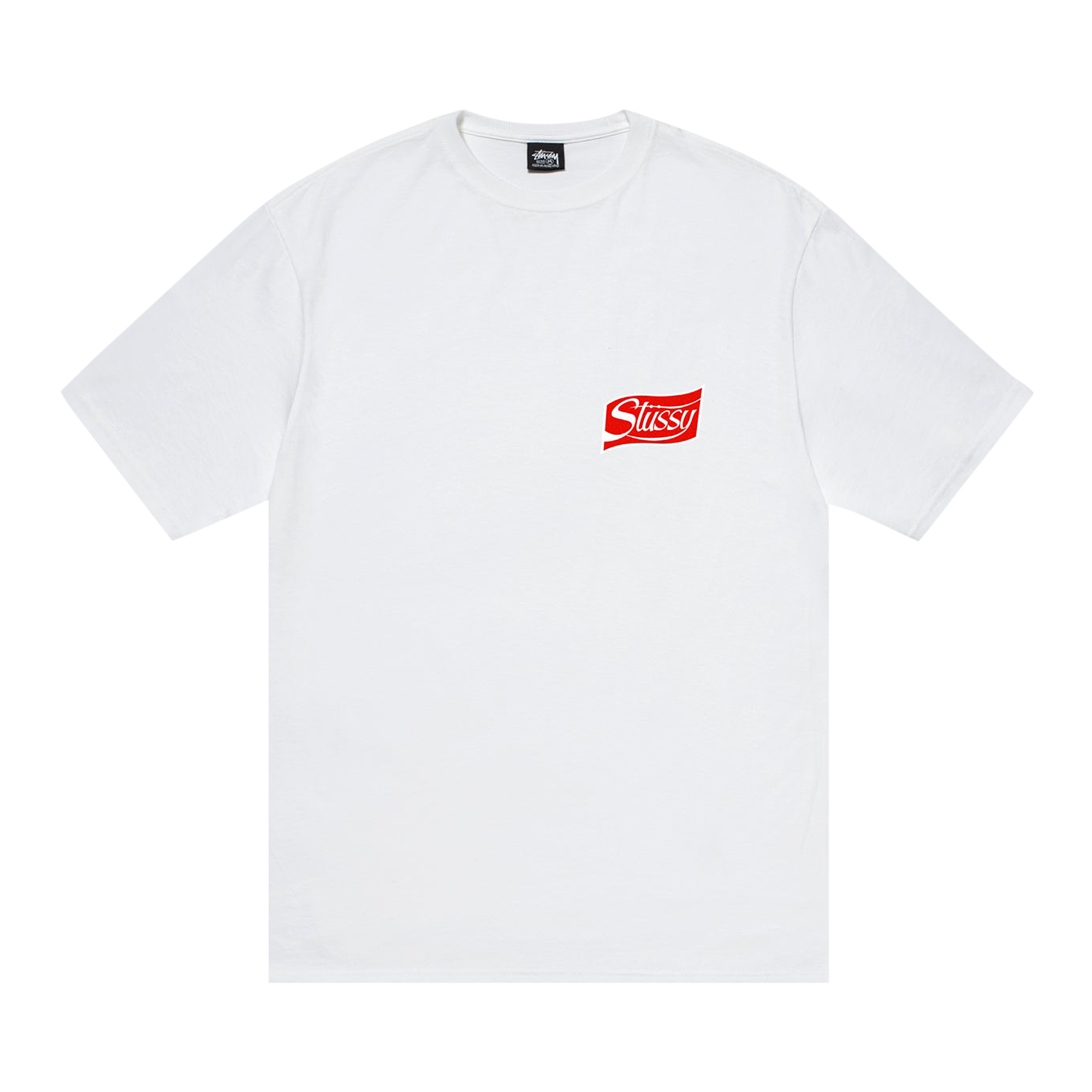 StüSsy Sport Script Tee - White | Editorialist