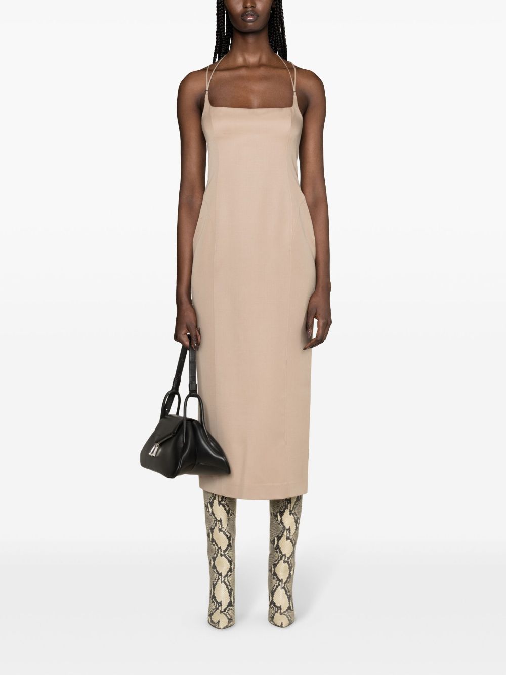 ATTICO The Attico Panelled Virgin-Wool Dress