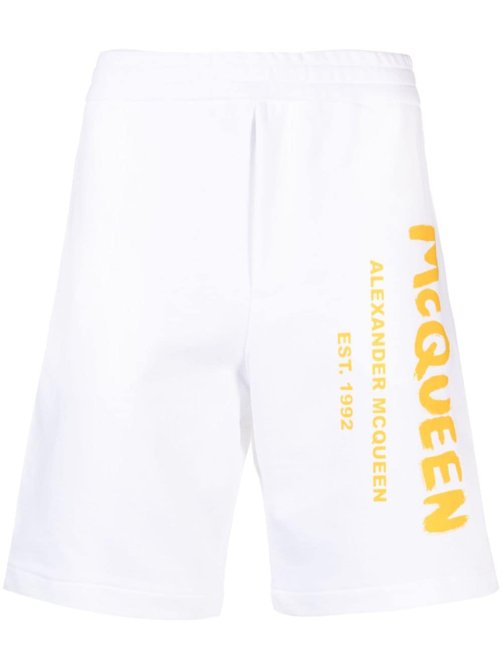 ALEXANDER MCQUEEN Alexander McQueen Logo-Print Cotton Shorts