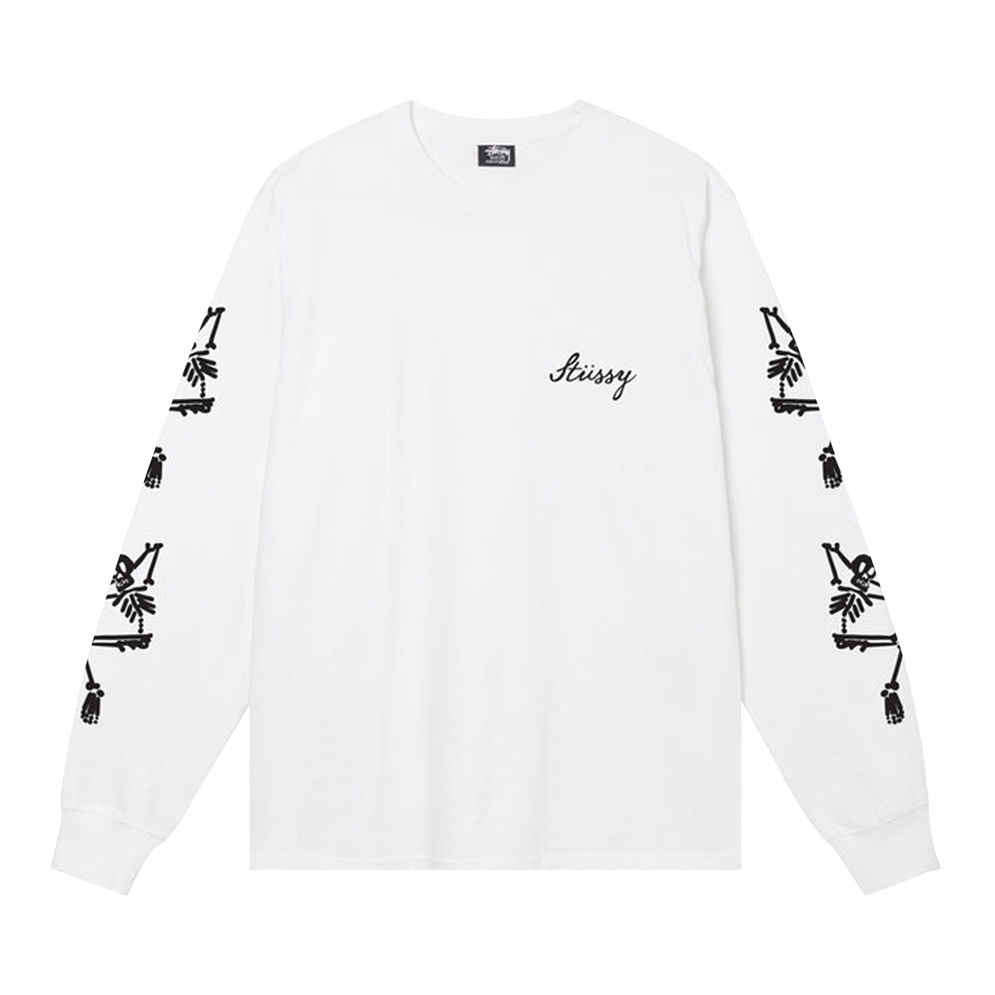 StüSsy Paradise Lost Long-Sleeve Tee - White | Editorialist