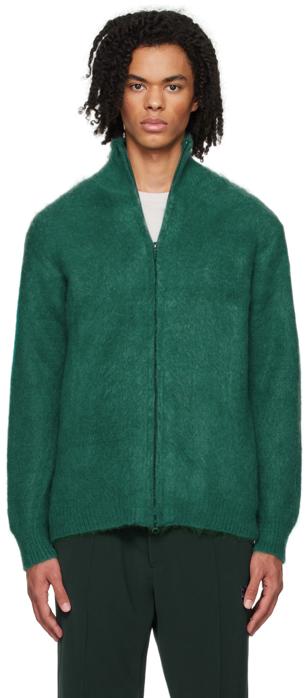 Buy Needles Zipped Mohair-blend Cardigan - B-emerald At 69% Off