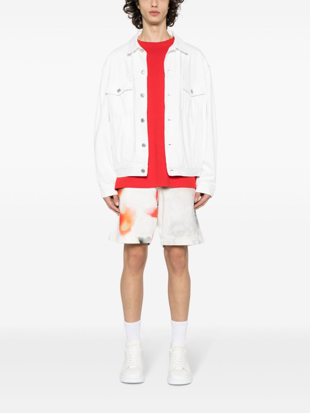 ALEXANDER MCQUEEN Alexander McQueen Tie-Dye Bermuda Shorts
