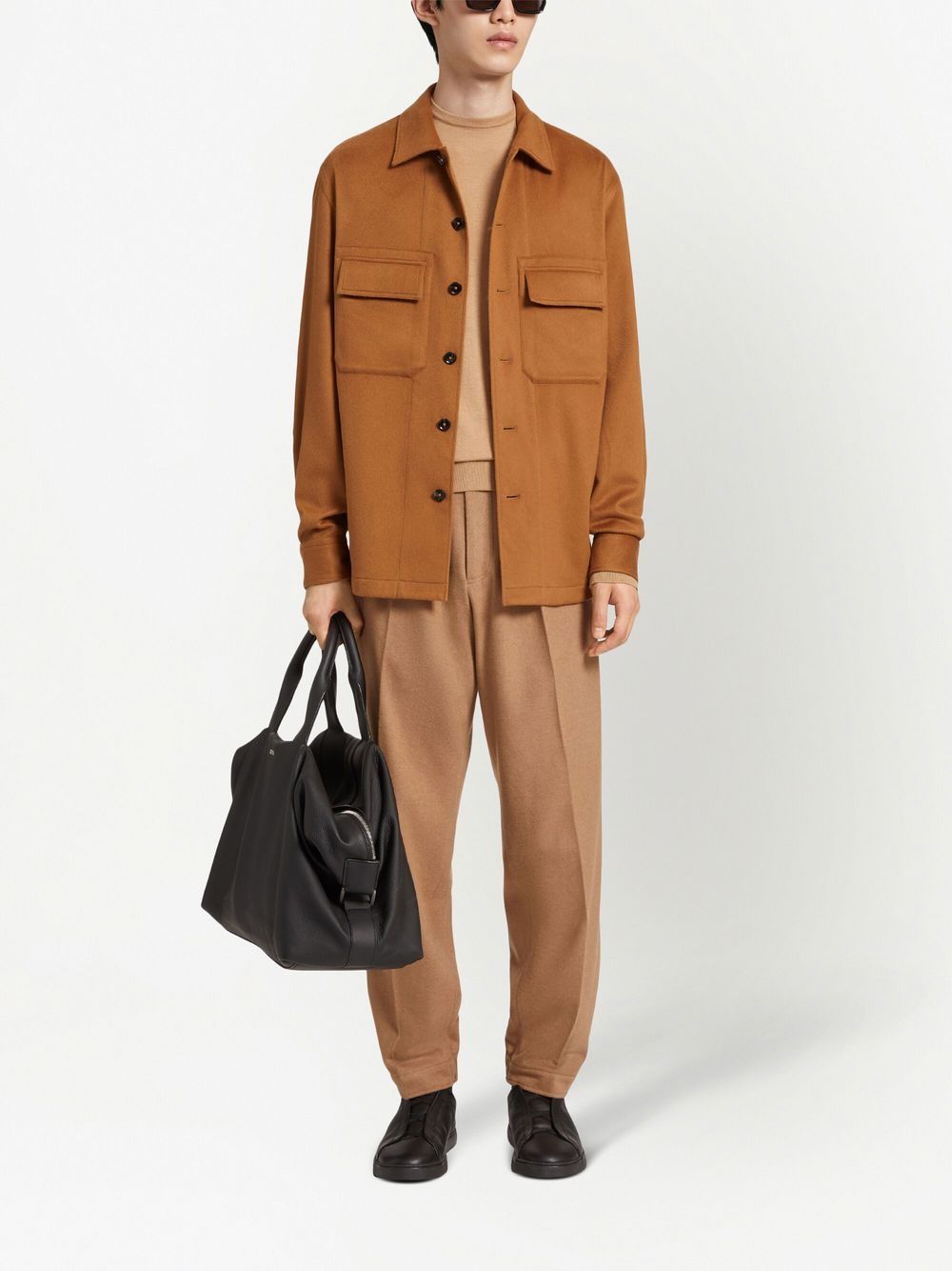 ZEGNA vicuña-wool long-sleeves shirt
