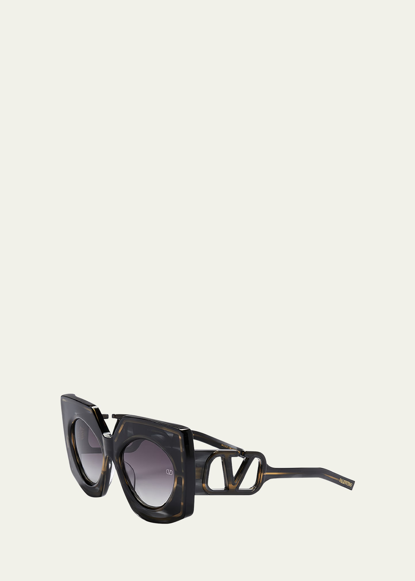 Valentino Garavani V-Soul butterfly sunglasses in powder pink Japanese acetate Valentino Butterfly Sunglasses for Women for sale | eBay main image 3