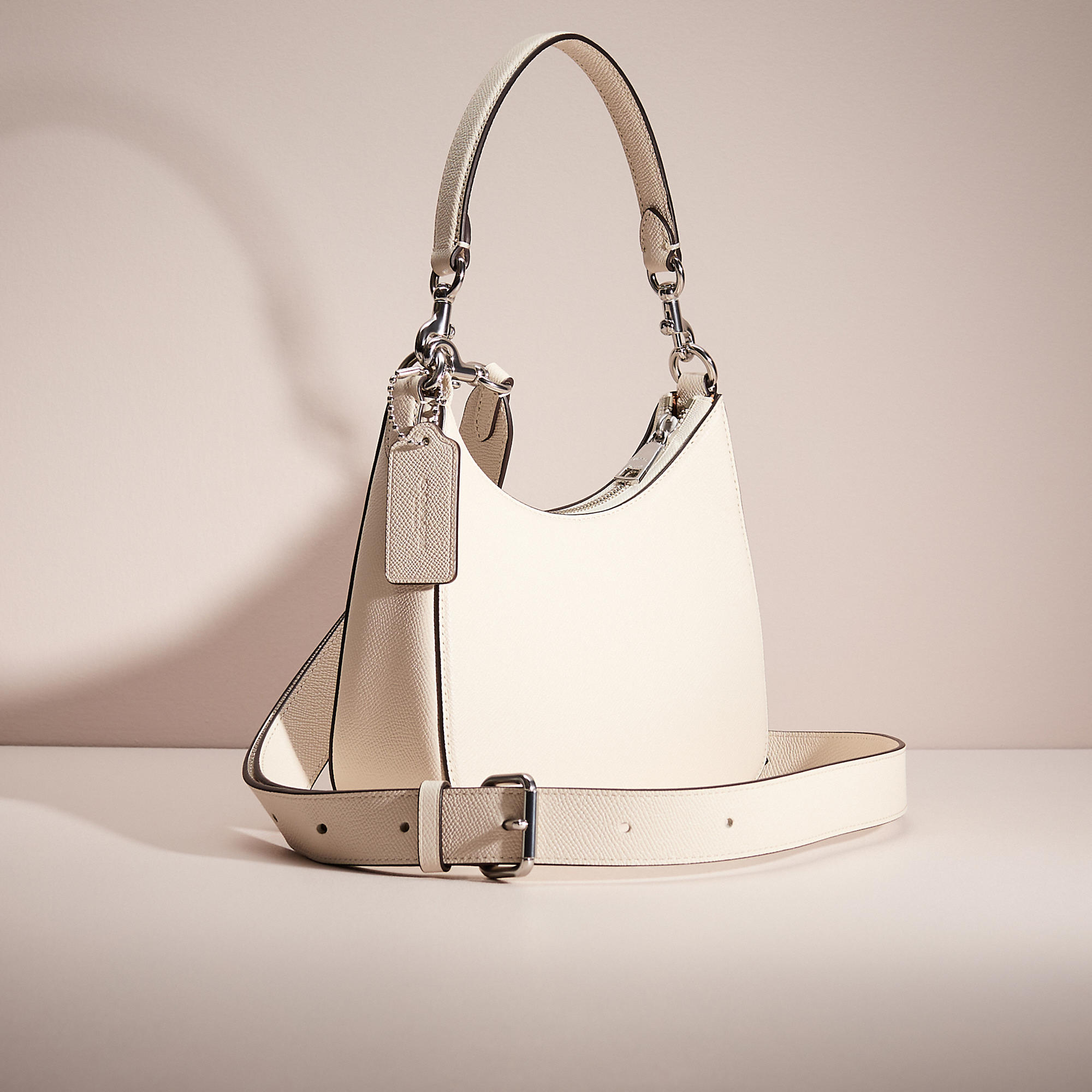Coach Restored Hobo Crossbody With Signature Canvas - Chalk