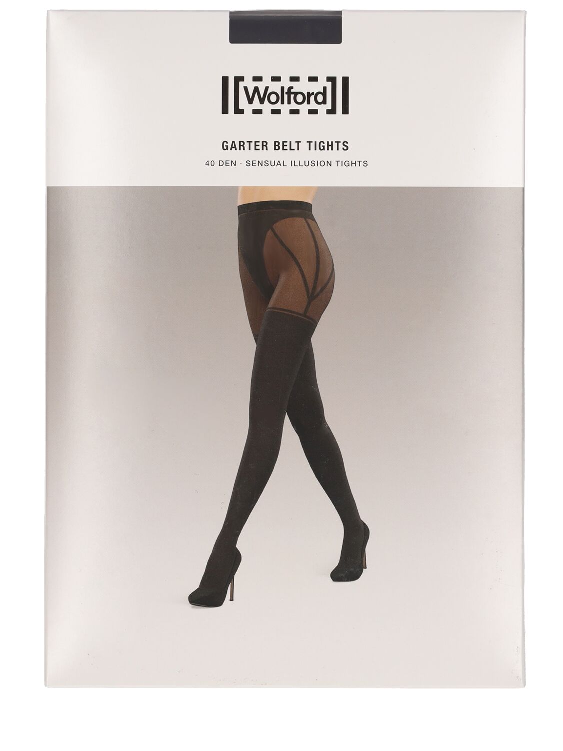 wolford garter belt tights Wolford Garter Belt Illusion Tights - Black