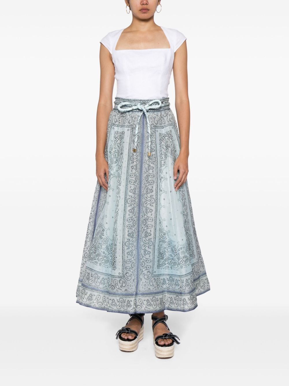 ZIMMERMANN ZIMMERMANN Matchmaker Midi Skirt