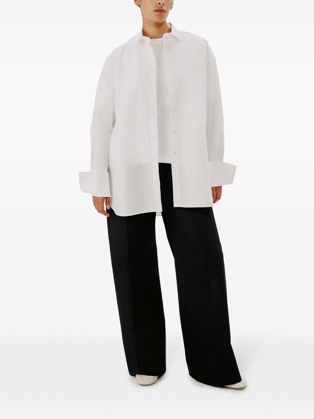 ANOTHER TOMORROW Another Tomorrow Luxe Seamed T-Shirt