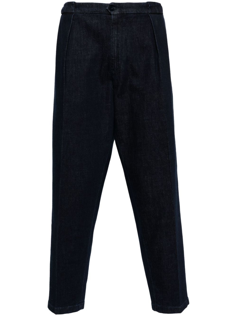 BRUNELLO CUCINELLI BRUNELLO CUCINELLI Lightweight Denim Jacket with Leather Collar