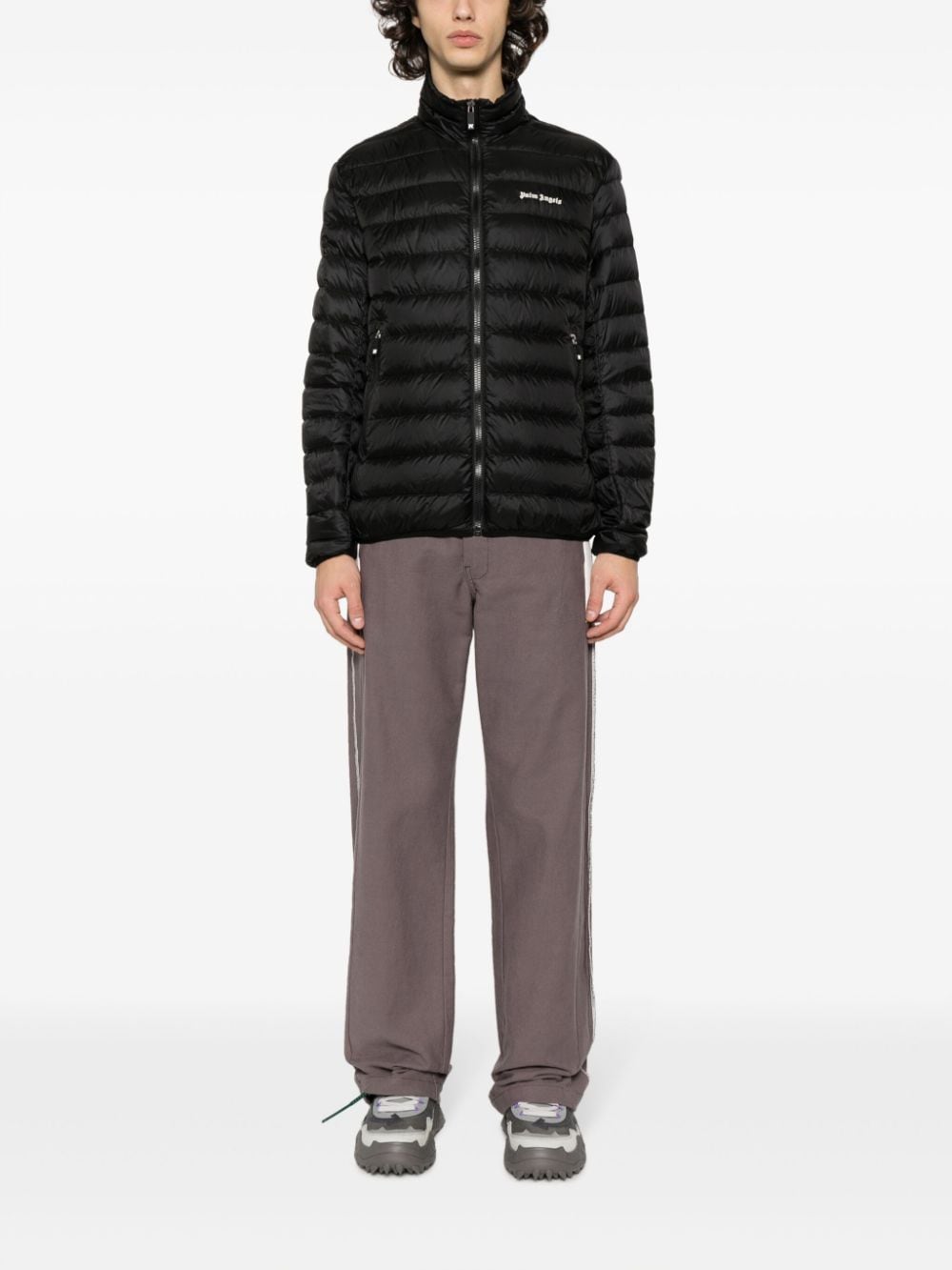 PALM ANGELS Palm Angels Logo-Print Padded Jacket