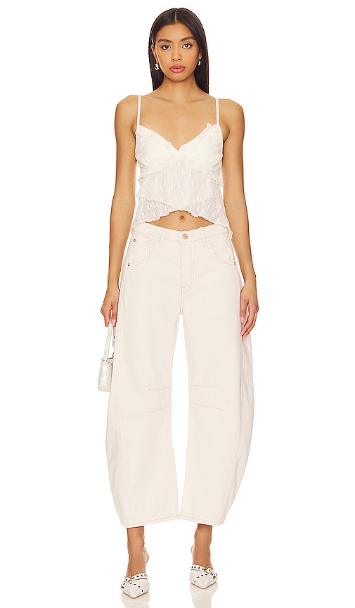 FREE PEOPLE We The Free Good Luck Mid Rise Barrel Jeans