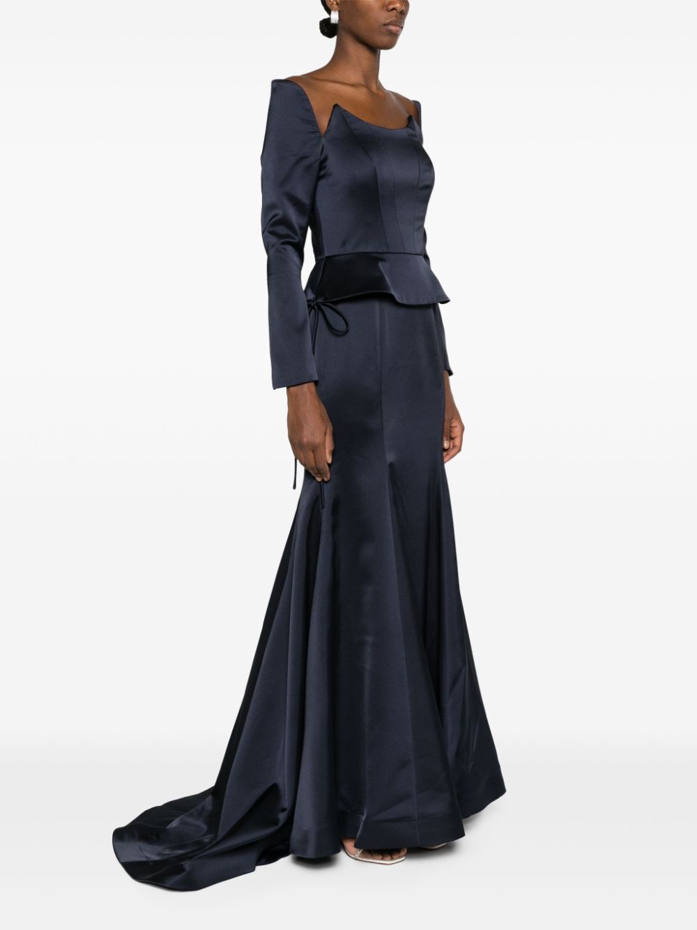 BAZZA ALZOUMAN BAZZA ALZOUMAN Off-Shoulder Gown