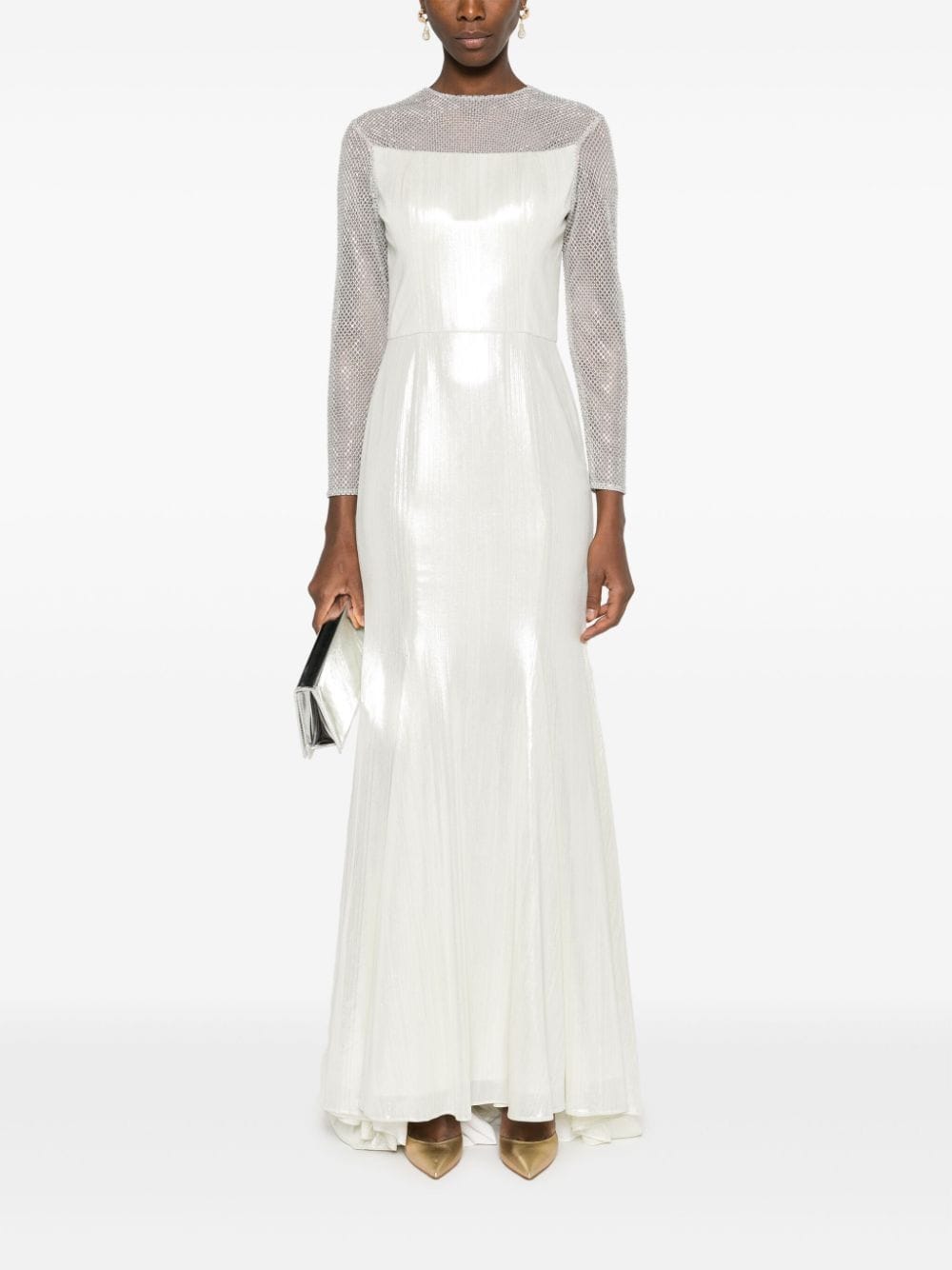 BAZZA ALZOUMAN BAZZA ALZOUMAN rhinestone-embellished fishtail gown