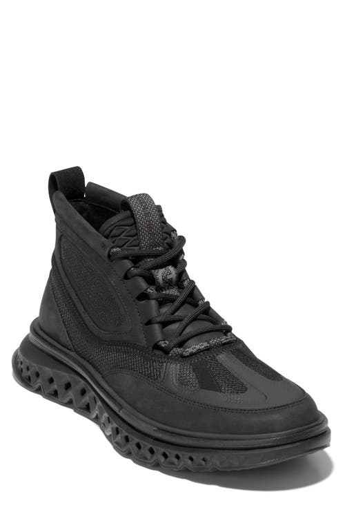 Cole Haan 5.ZerøGrand Water Resistant Chukka In Black/ Black  display picture 3