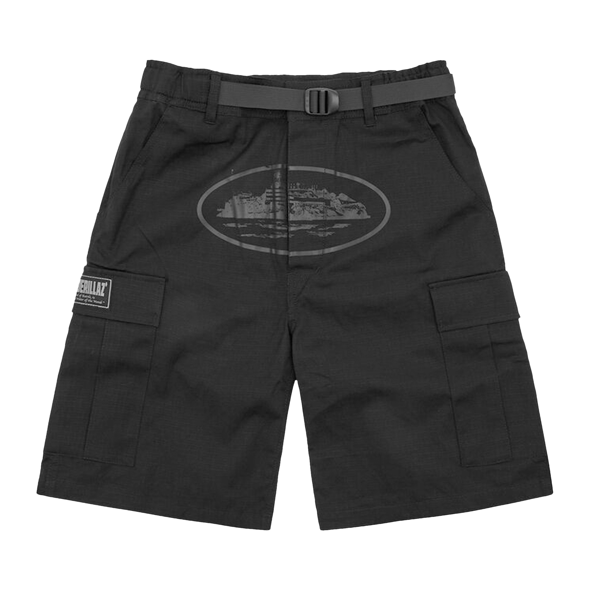 パンツ Corteiz Alcatraz Denim Shorts - Black Corteiz Alcatraz Cargo Shorts - Black | Editorialist