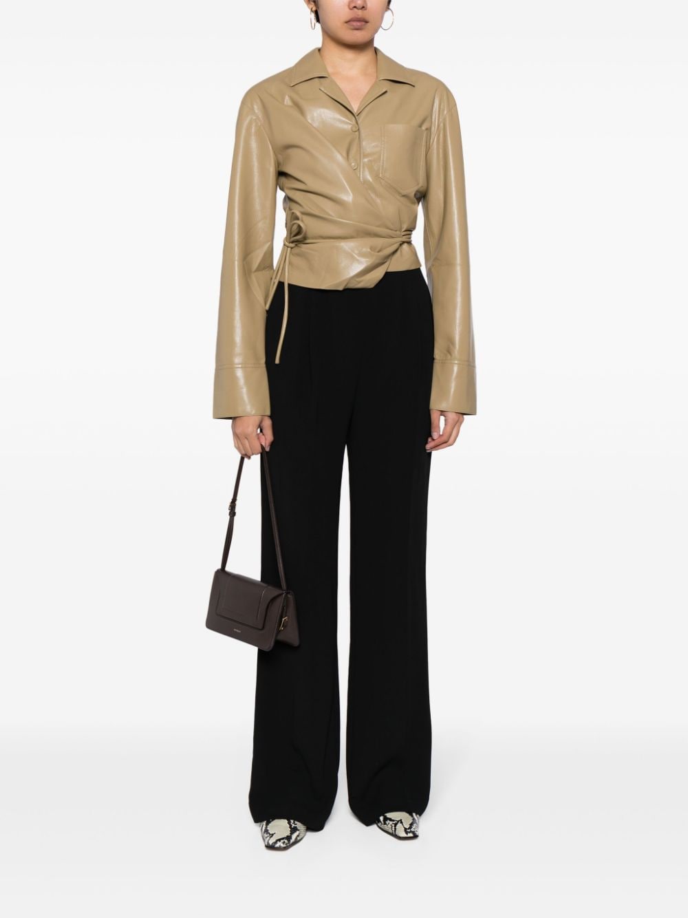 NANUSHKA Nanushka Merano Cropped Shirt