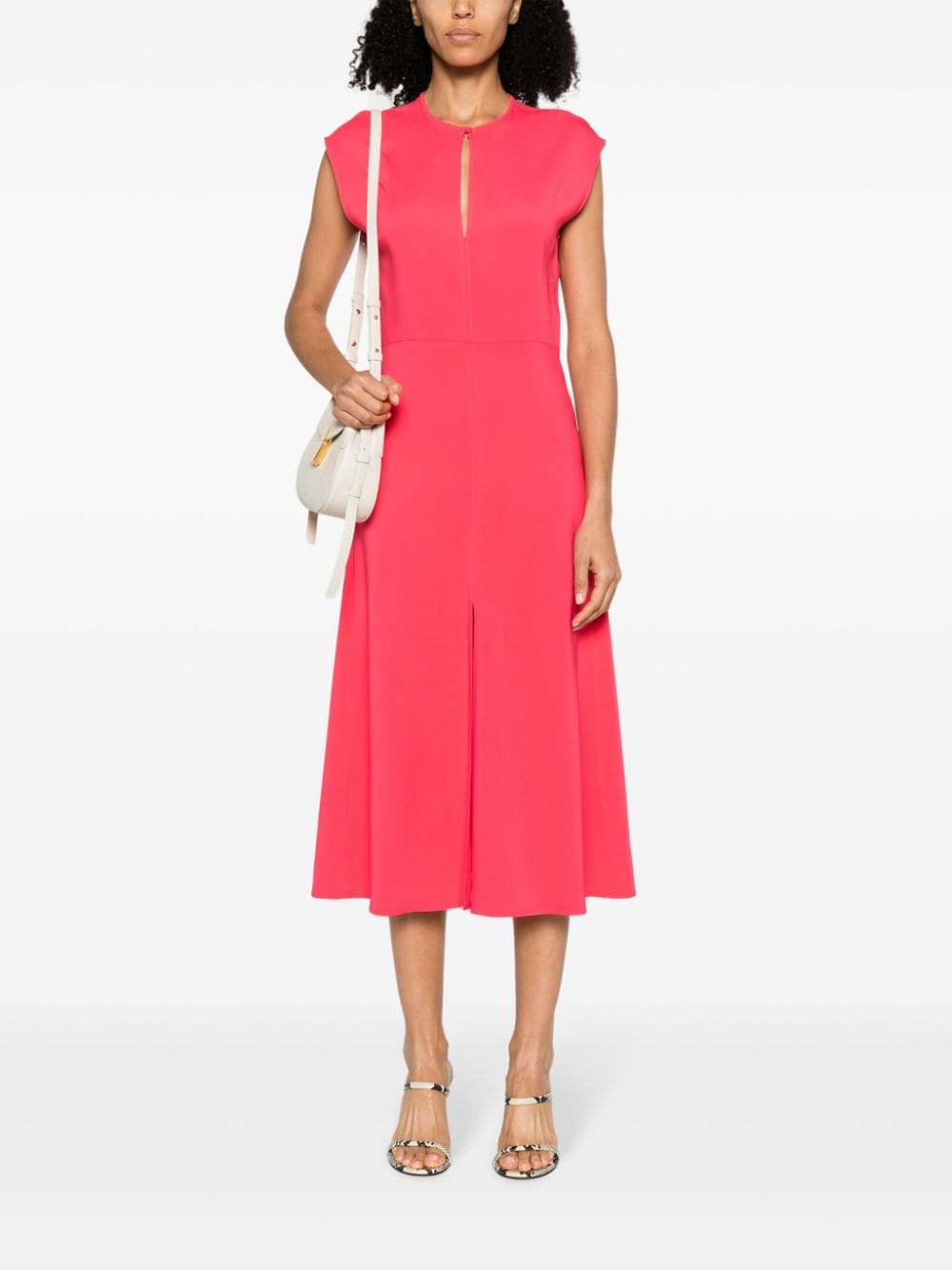 FORTE_FORTE Forte Forte keyhole-neck flared midi dress
