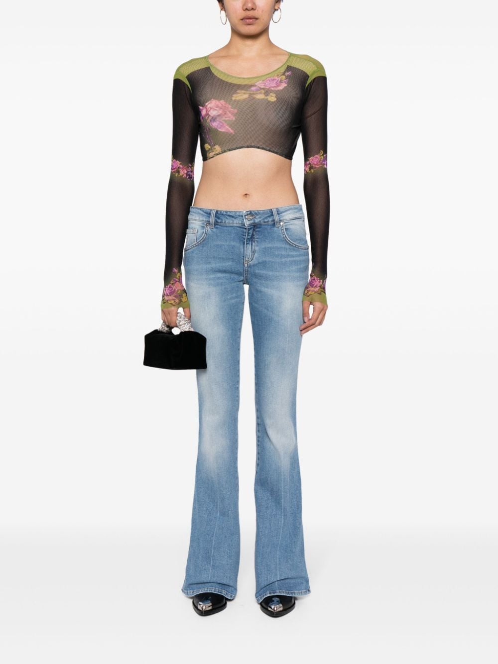 BLUMARINE Blumarine Low-Rise Bootcut Jeans