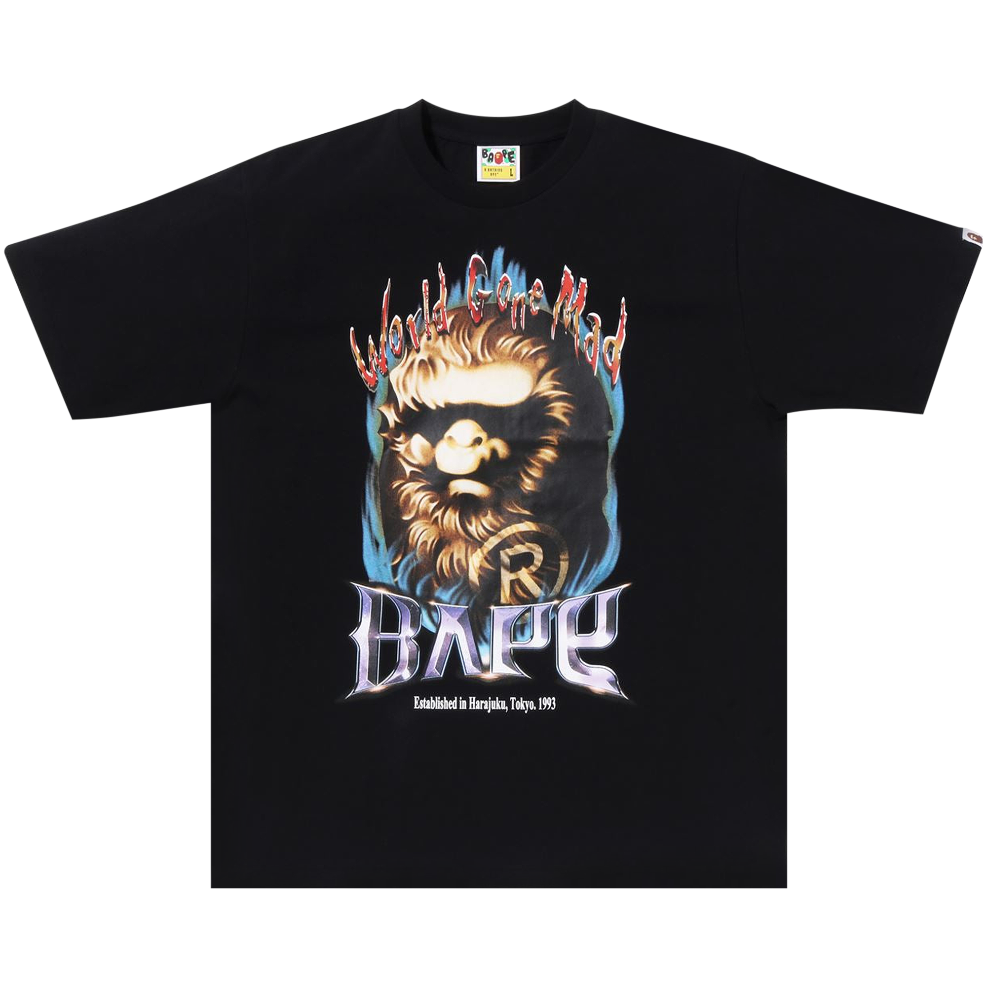 A Bathing Ape 28th Anniversary Ape Head Tee - Black | Editorialist