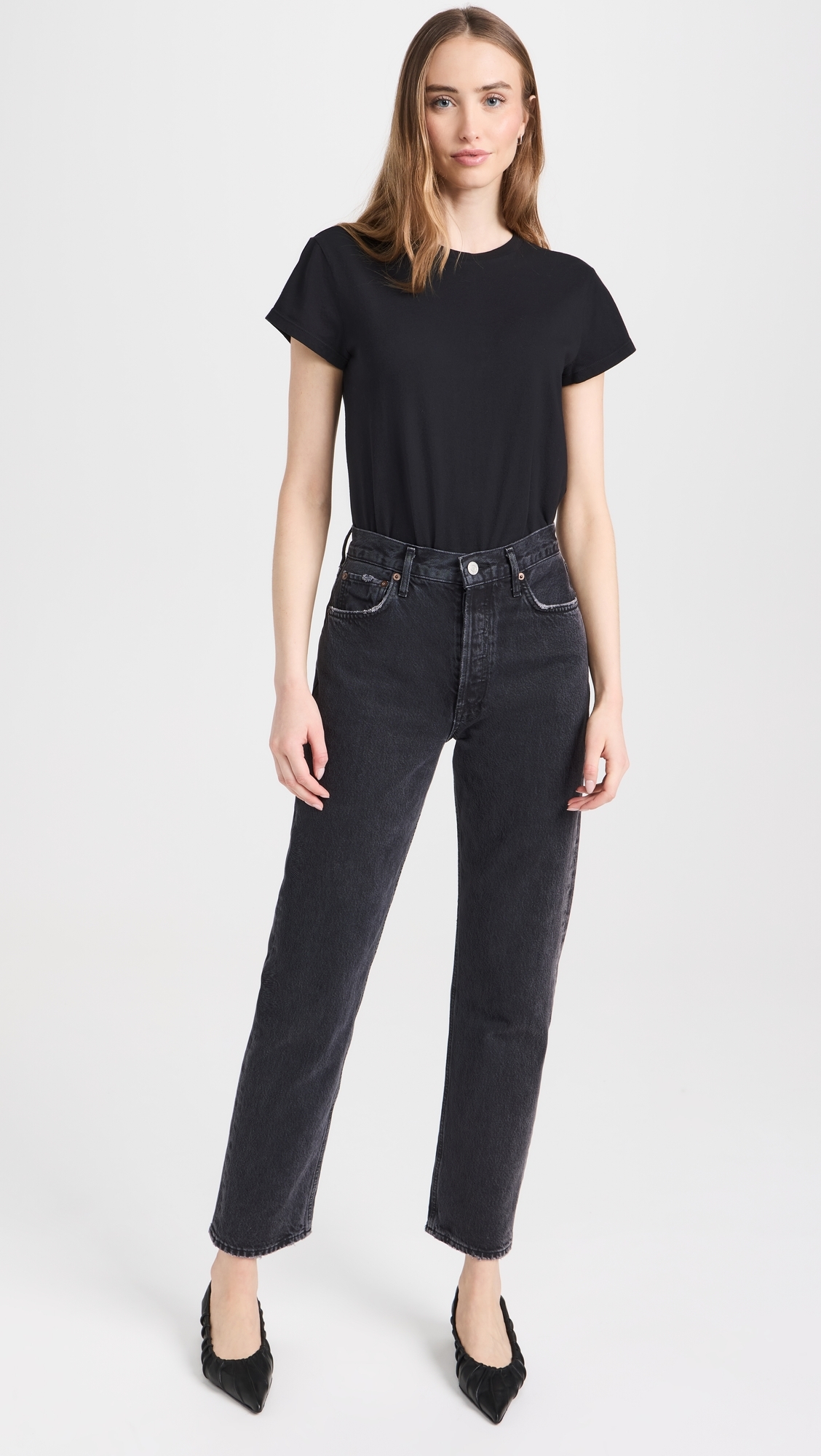 AGOLDE Adine Shrunken Tee