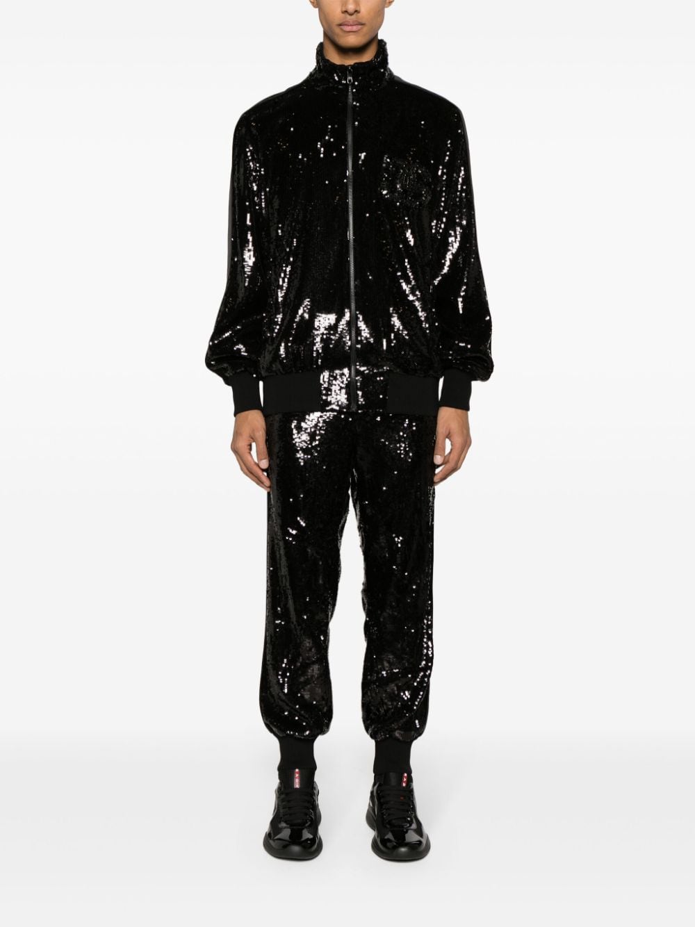 DOLCE & GABBANA Dolce & Gabbana Sequin-Embellished Trousers