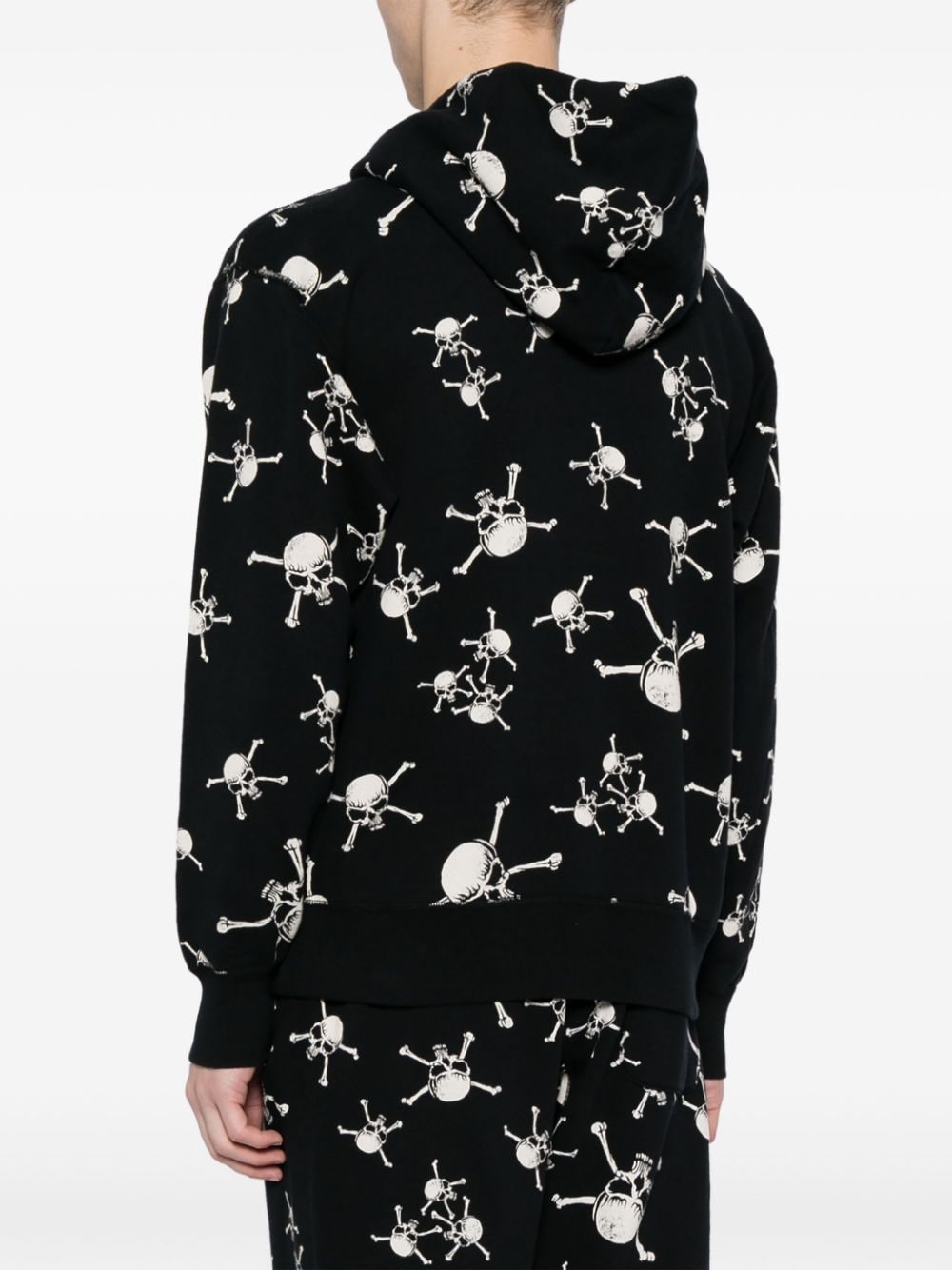 Saint Mxxxxxx Angel Of Death Printed Hoodie - Black - 40% Off