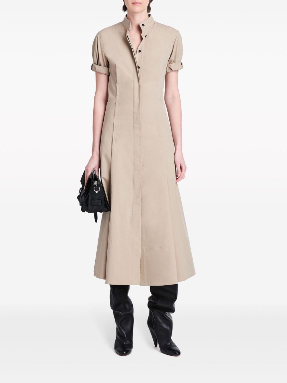 PROENZA SCHOULER Tracey Buttoned Slits Midi Dress