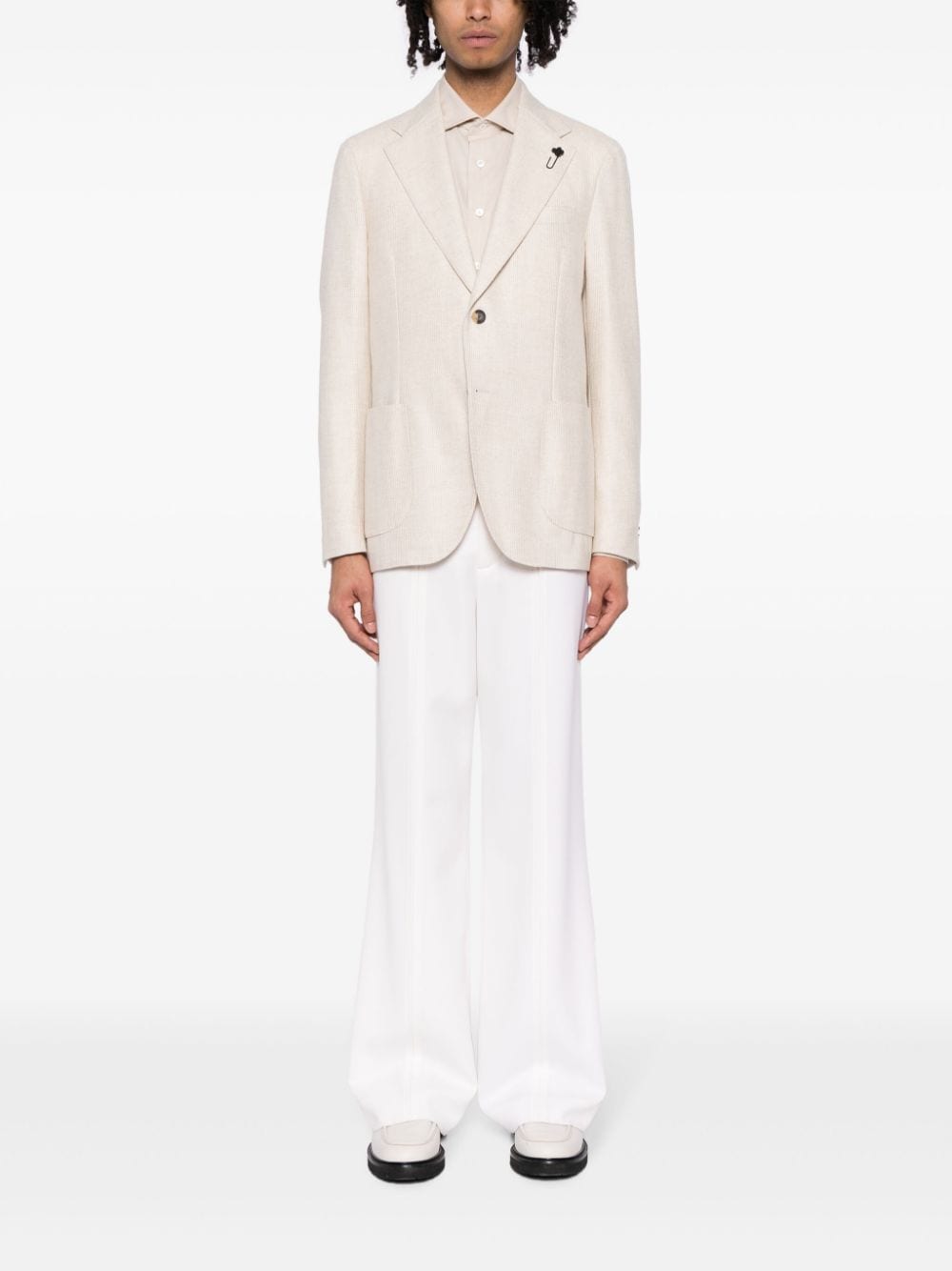 LARDINI classic-collar long-sleeve shirt