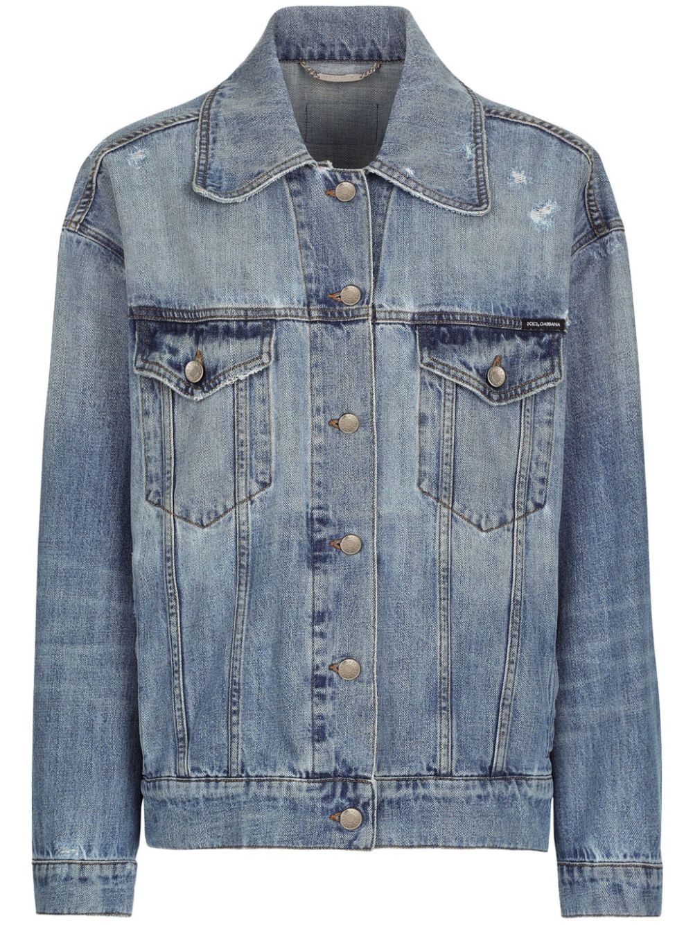 DOLCE & GABBANA Dolce & Gabbana Logo-Patch Denim Jacket
