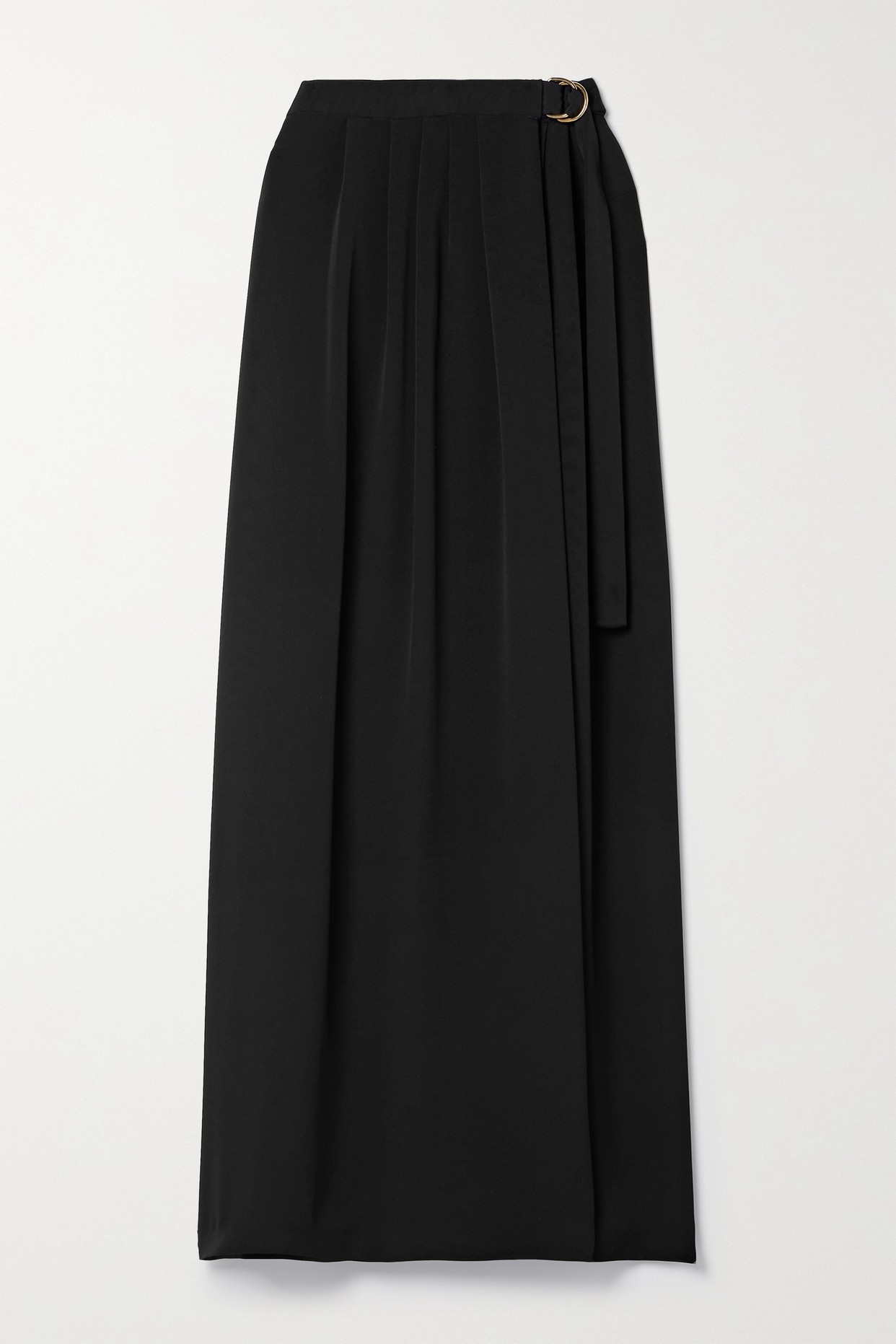 LORO PIANA Loro Piana Athina Pleated Maxi Wrap Skirt