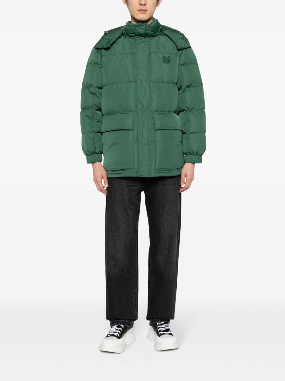 MAISON KITSUNÉ Maison Kitsuné Fox-Patch Padded Coat