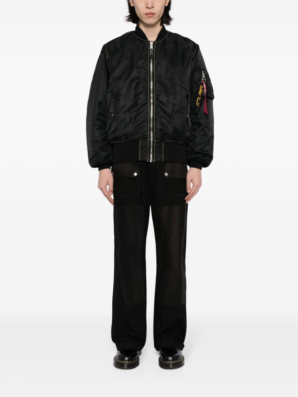 Dr. Martens X Alpha Industries Ma-1 Bomber Jacket In Black - 60