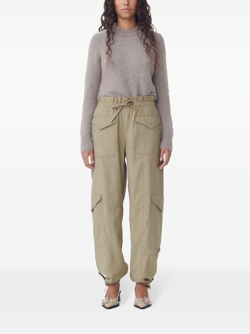 GANNI GANNI Drawstring Cargo Pants