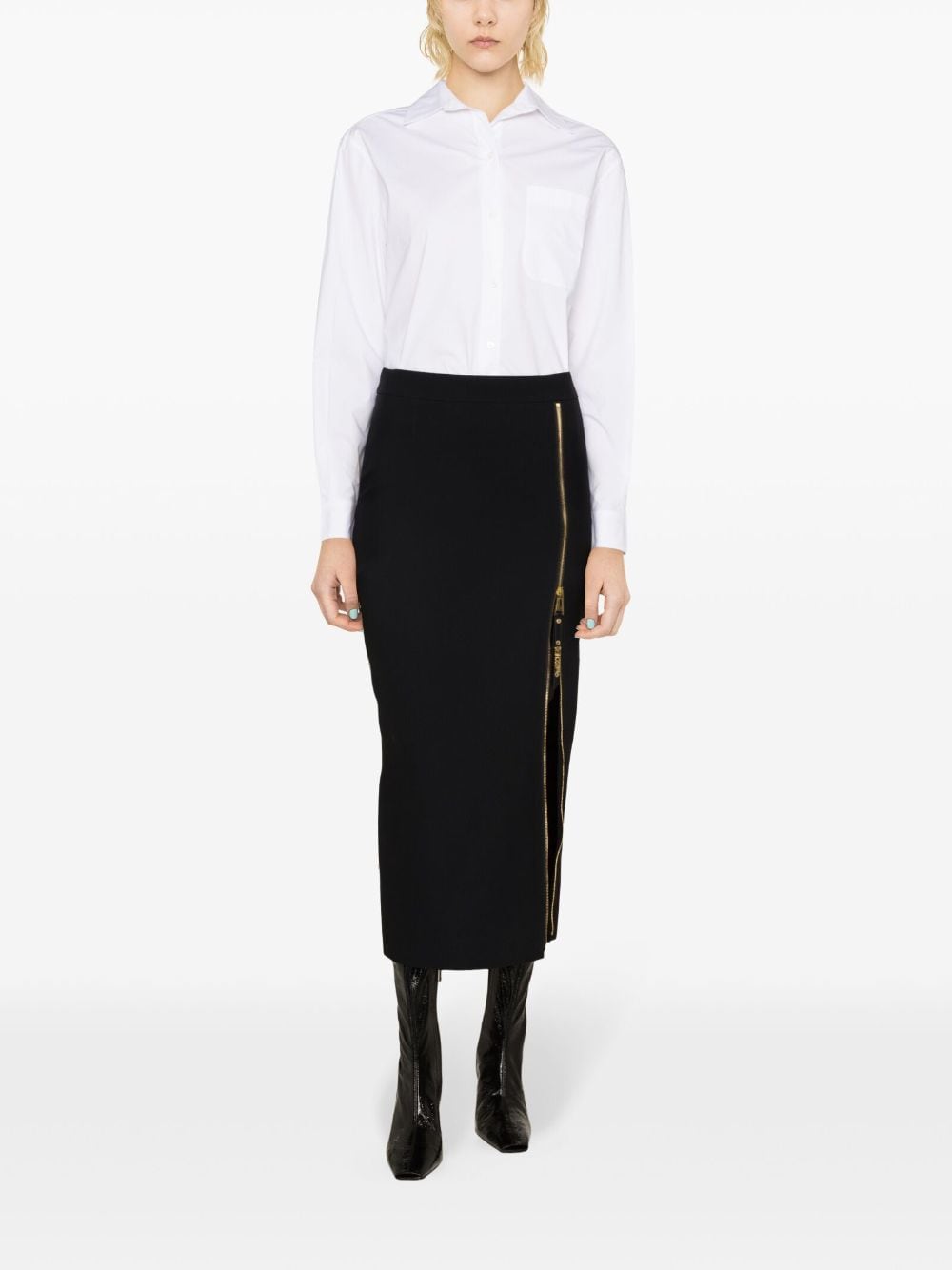 MOSCHINO Moschino Logo-Print Poplin Shirt