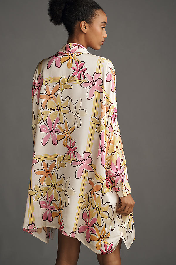 Corey Lynn Calter Printed Long Sleeve Shirtdress - Black/White Print | Editorialist Corey Lynn Calter Printed Long Sleeve Shirtdress - Black/White Print | Editorialist