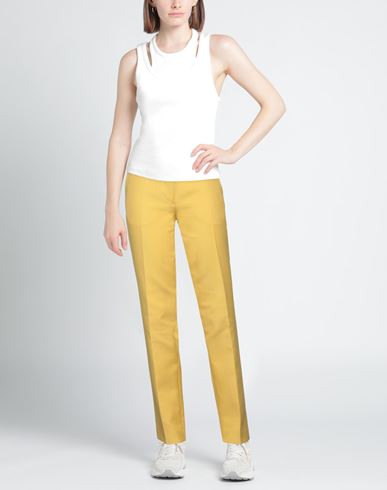 JIL SANDER JIL SANDER Cotton Gabardine High Waisted Straight Leg Trousers