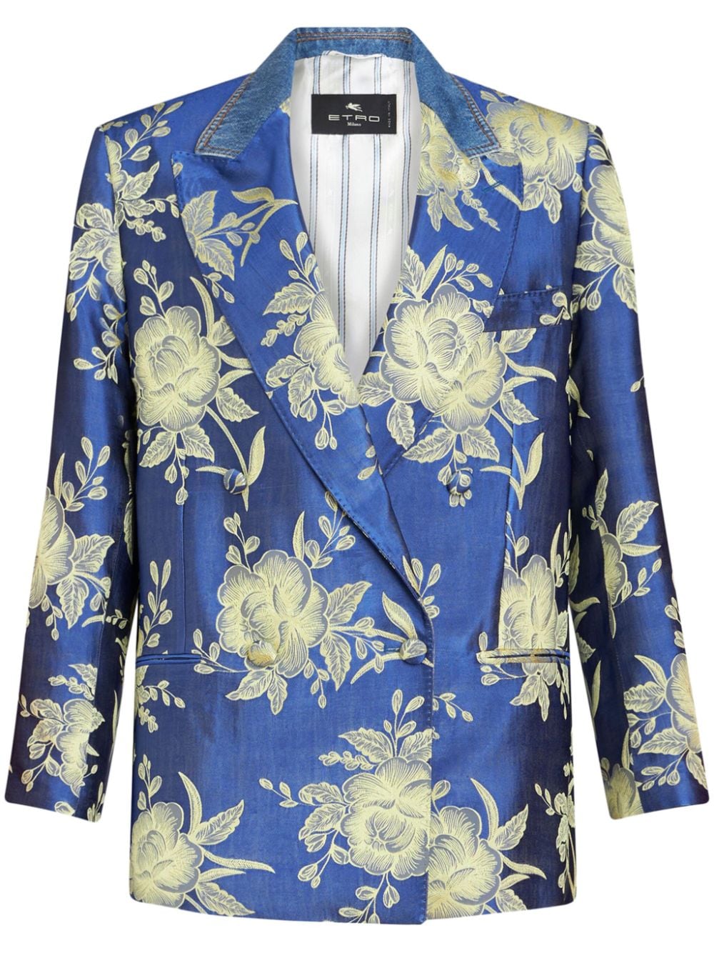 ETRO ETRO Floral-Jacquard Double-Breasted Blazer