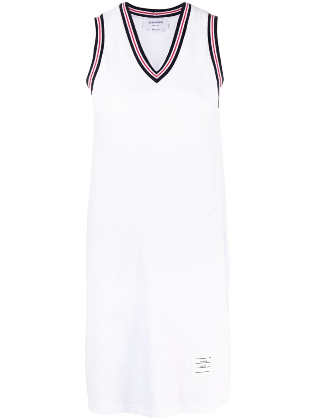 THOM BROWNE Thom Browne V-Neck Sleeveless Dress